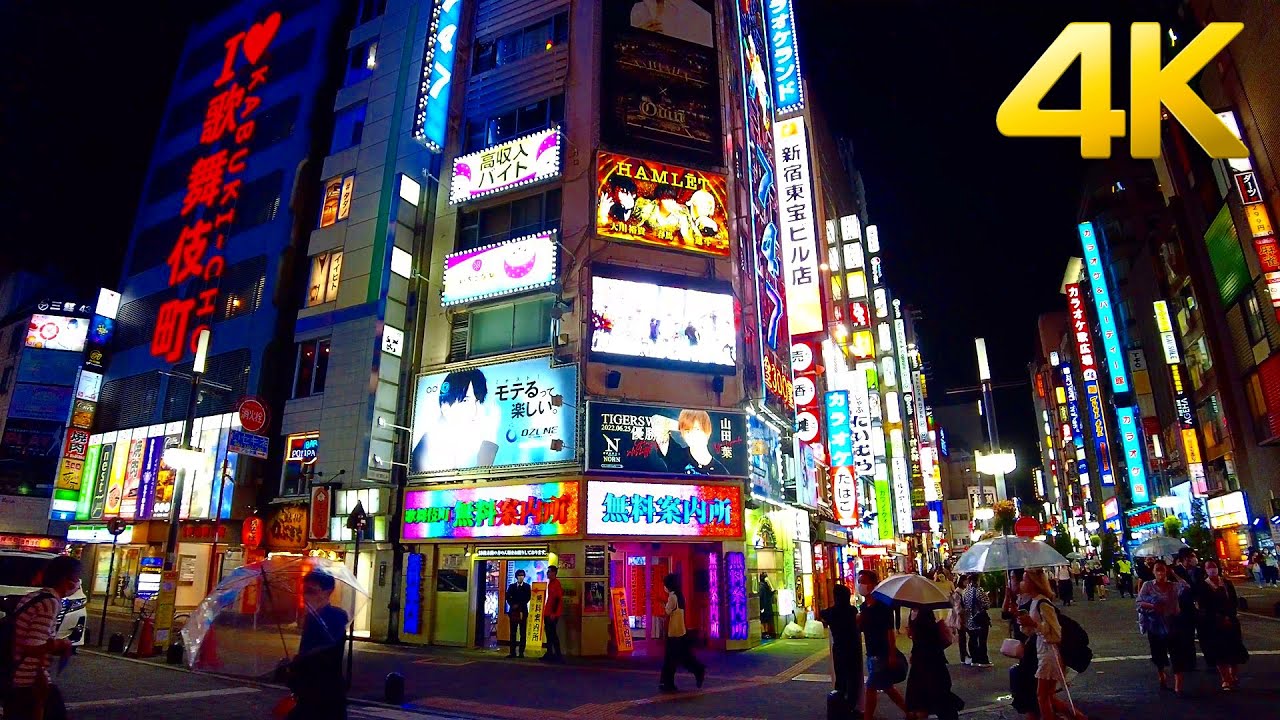 【4K】Night Walk in Tokyo Red Light District - Shinjuku Kabukicho 新宿歌舞伎町 ...