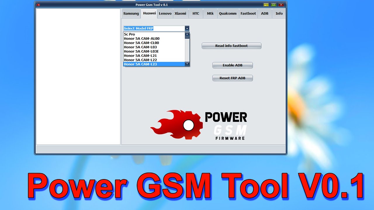 Power Gsm Tool V0.1 To Samsung, Xiaomi, Vivo, Oppo, ADB Mode, FPR ...