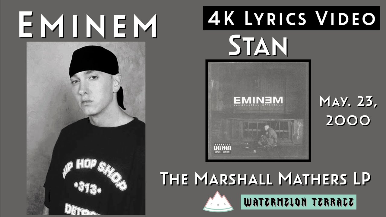 Eminem x Dido - Stan | Lyrics Video | The Marshall Mathers LP | 2000 ...