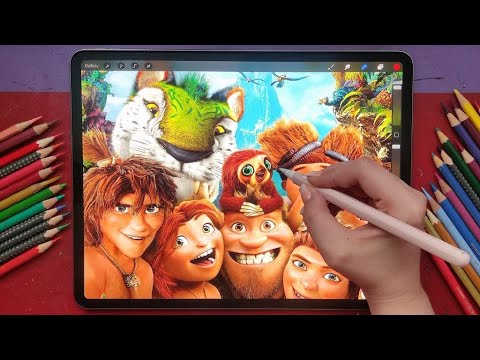 How to draw croods | the croods movie/step by step|asmr drawing😍🥹 - YouTube