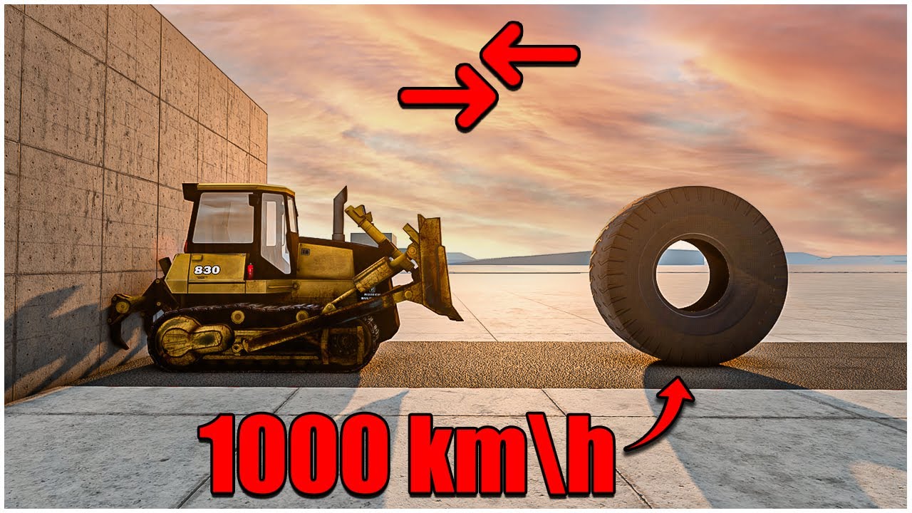 Large Tires VS Dozer Rotech 830 (#84) | #car #body #testing | # ...