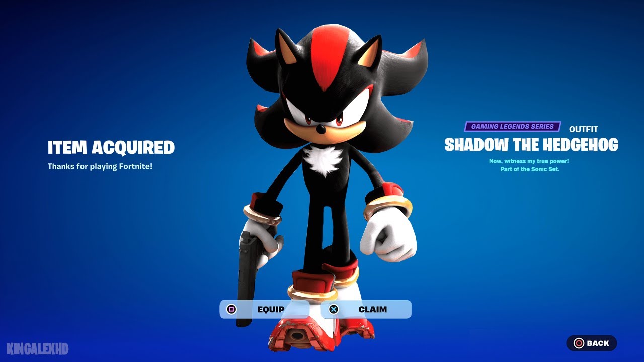 How To Get Shadow the Hedgehog Skin Bundle FREE Fortnite (Unlocked LEGO ...