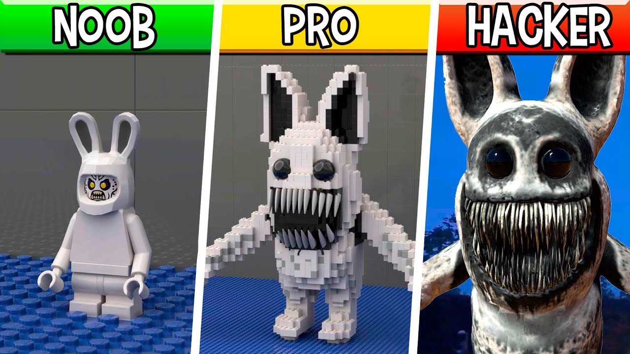 LEGO Monster Rabbit : Noob, Pro, HACKER! / (ZOONOMALY) - YouTube