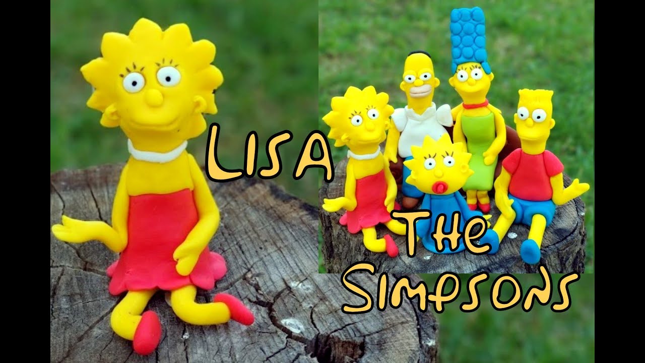 The Simpsons - How to make Lisa from martipan, fondant, sugarpaste ...