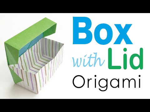 DIY Origami Paper Gift Box With Lid - Origami Kawaii〔#085〕 - YouTube