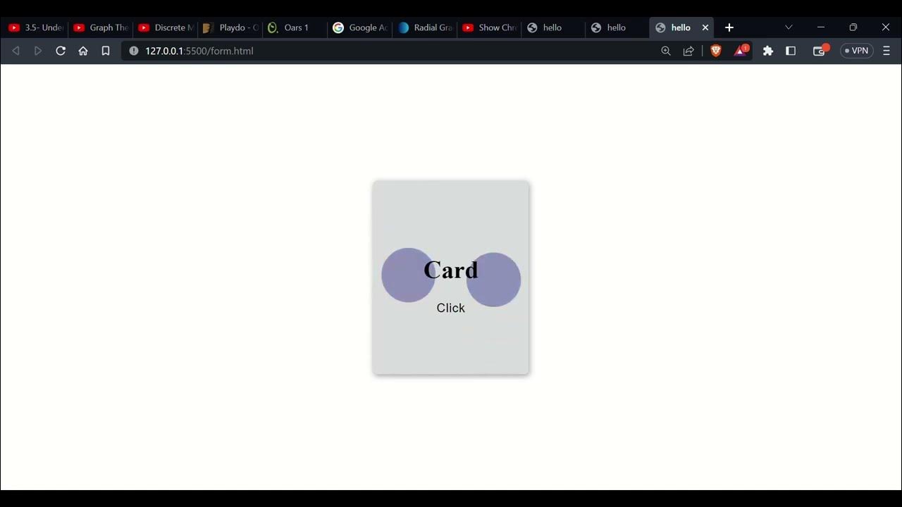 Animated Responsive Card HTML 5 & Pure CSS 3 - YouTube