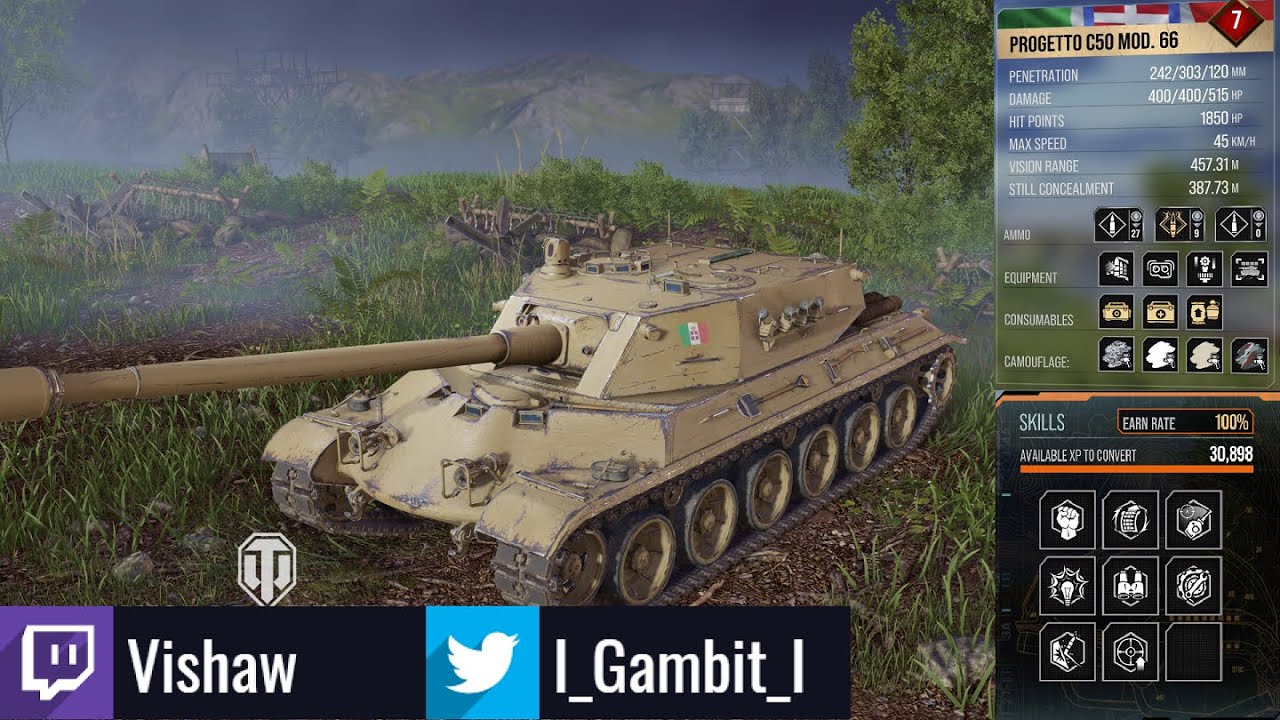 Progetto C50 mod. 66 in El Alamein: Ace Tanker: WoT Console - World of ...