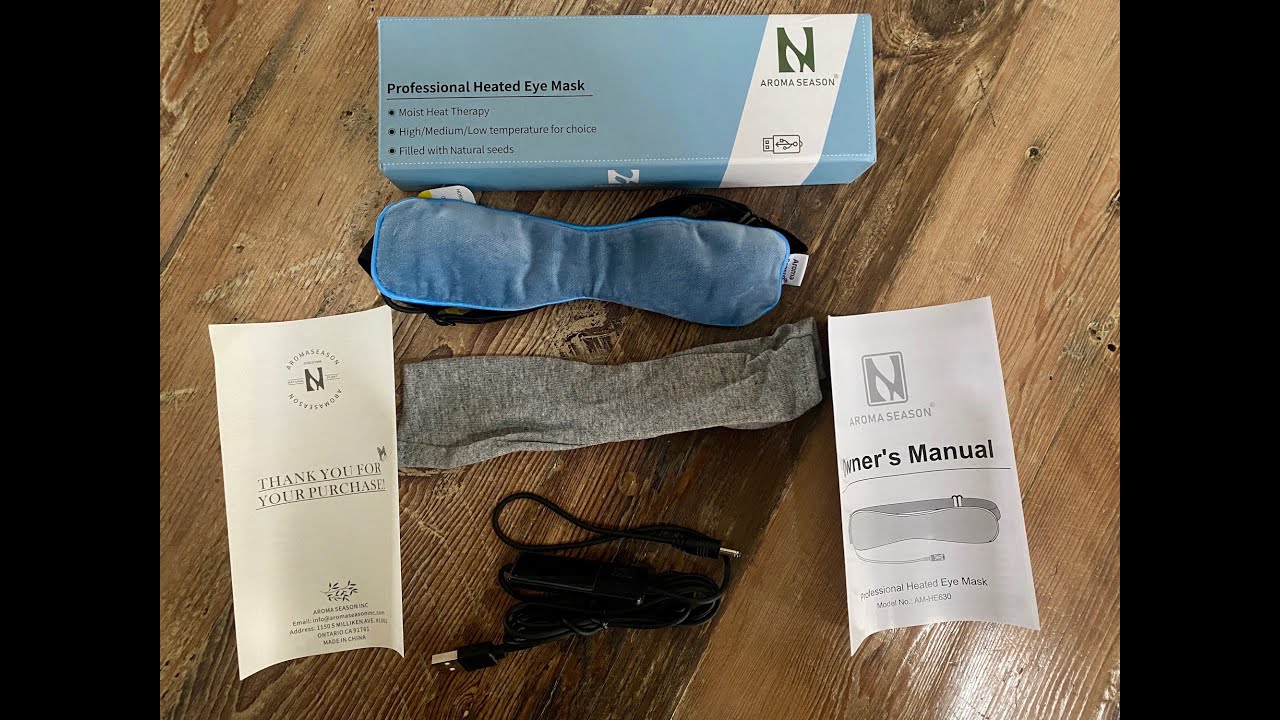 Unboxing my Aroma Season Electric Heated Eye Mask - YouTube