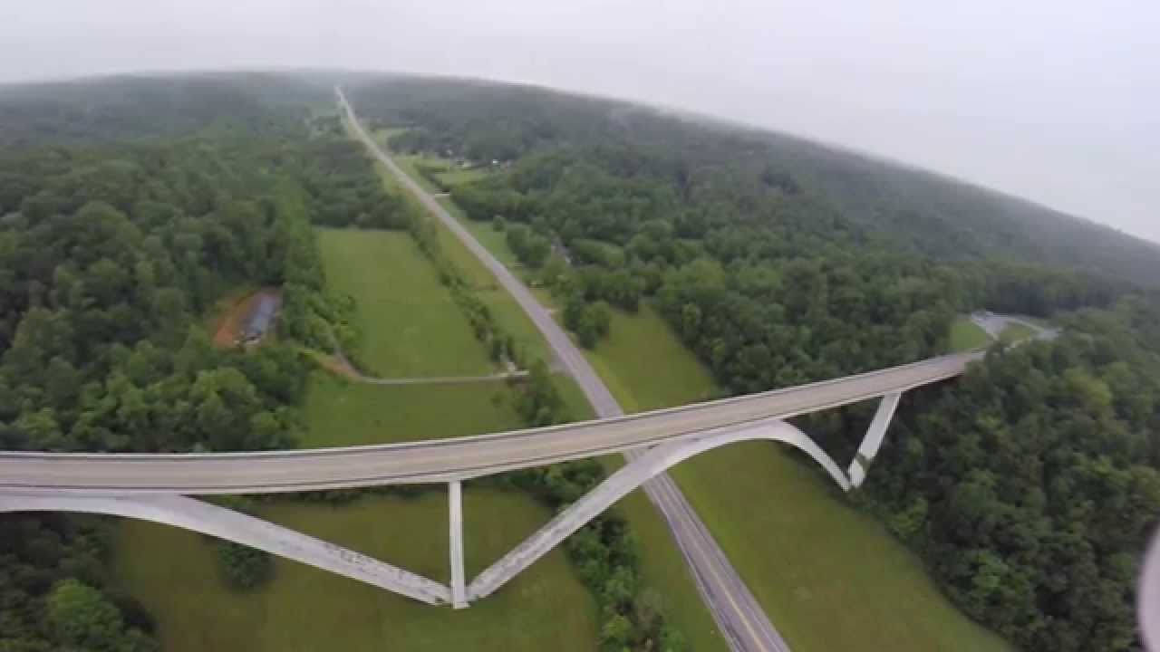 Natchez Trace Parkway Bridge From Above - YouTube