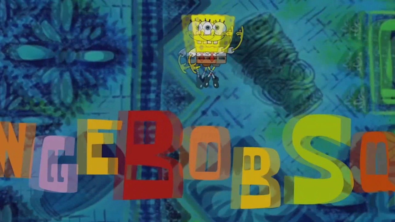 SpongeBob SquarePants intro but gets louder and slower when it says ...