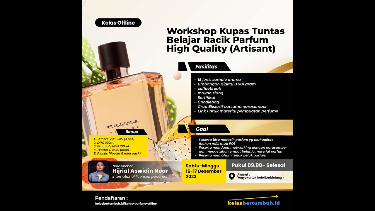 TESTIMONI WORKSHOP RACIK PARFUM JOGJA - YouTube