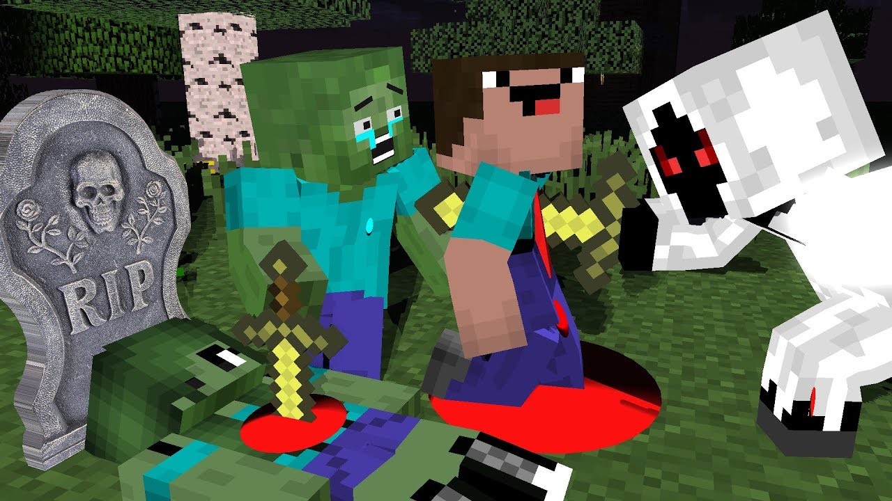 Monster School - RIP Zombie Girl - Zombie`s Life 1 : Minecraft ...