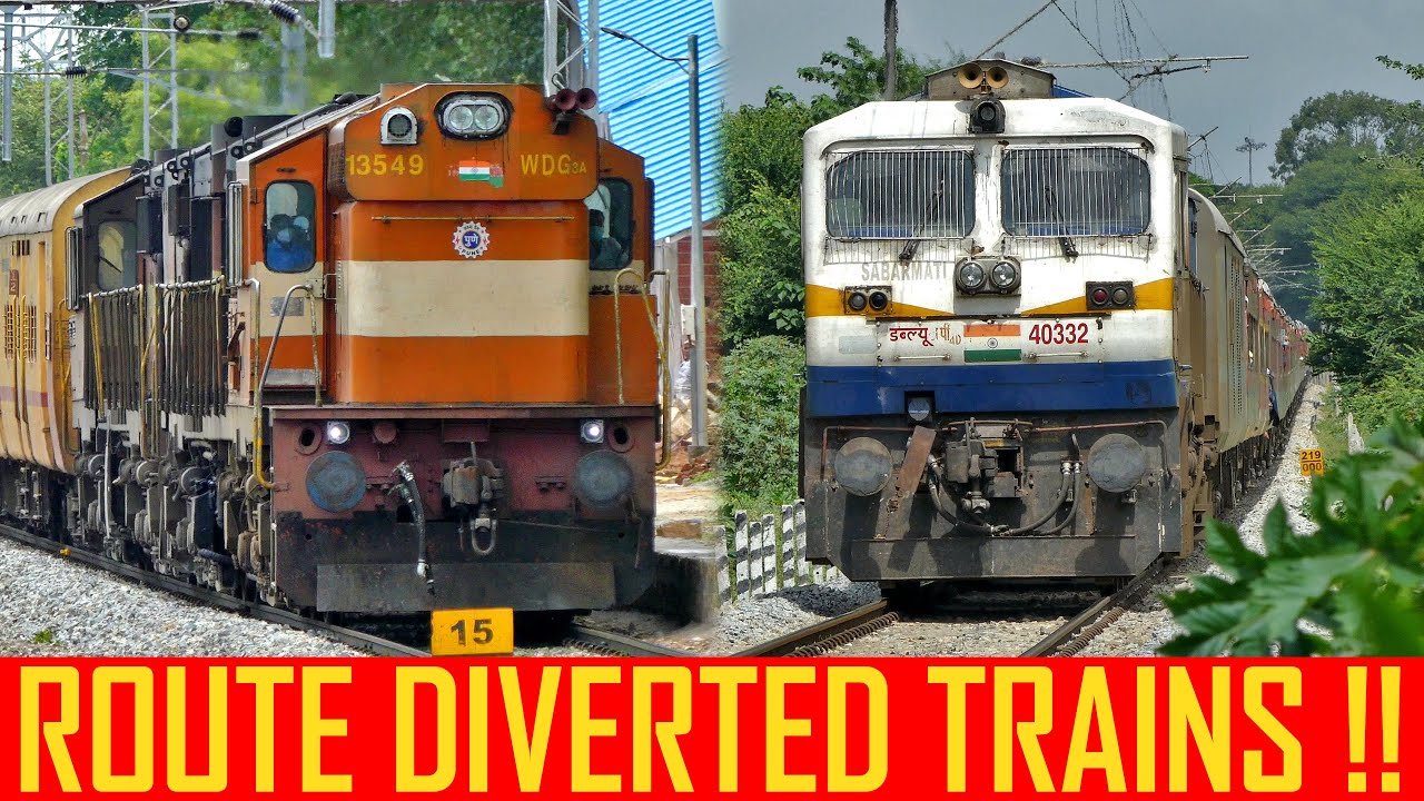RAREST of RARE !! ROUTE DIVERTED TRAINS !! MANGALA LAKSHADWEEP ...
