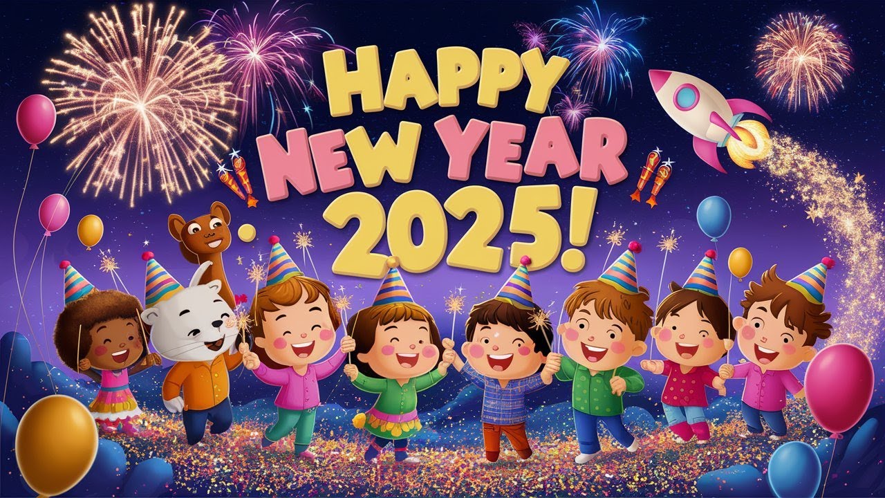 🎉 Happy New Year 2025 Singalong | Fun Nursery Rhyme for Kids ...