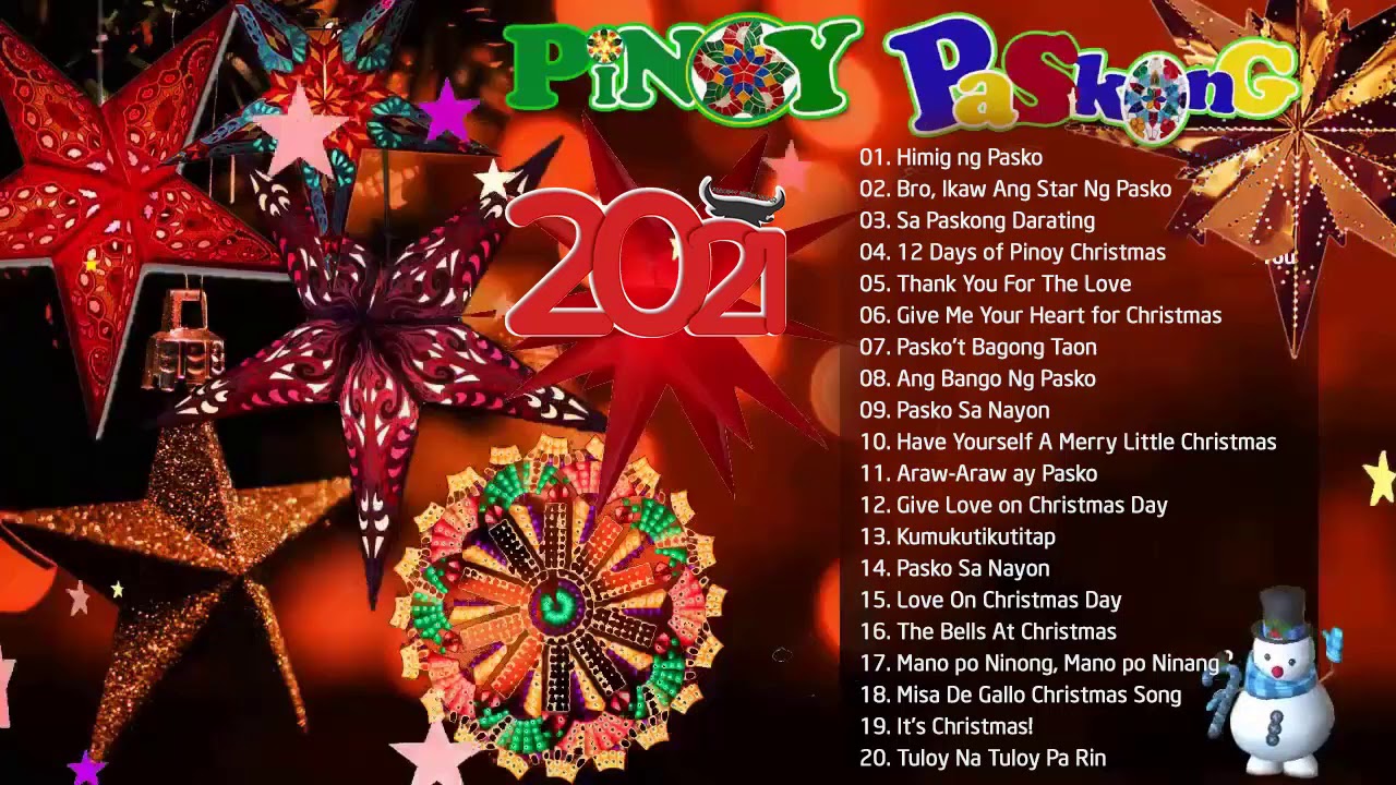 Paskong Pinoy Medley -Tagalog Christmas Songs 2021- Paskong Awitin ...