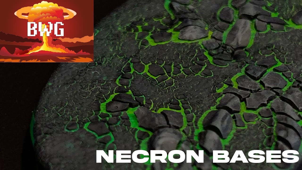 How to make necron bases for your miniatures - YouTube