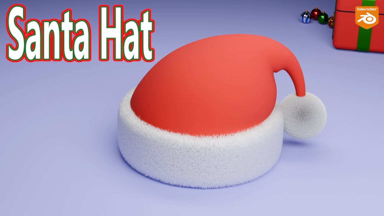 【Blender】誰でも簡単に！サンタの帽子のモデリングチュートリアル santa hat modeling tutorial - YouTube