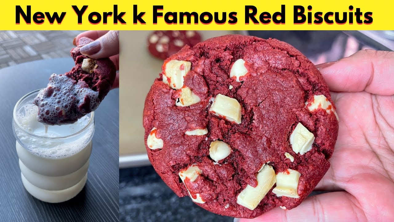 New York’s Famous Red Biscuits | Red Velvet Cookies | Fool Proof Recipe ...