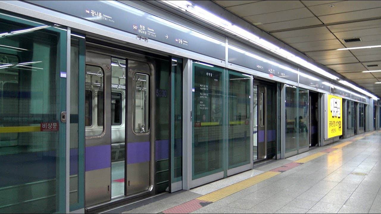 【4K】ソウル交通公社(ソウルメトロ)5号線 5000系1次車・2次車(ABB製GTO-VVVF)、3次車、4次車 到着・発車シーン集+乗車 ...