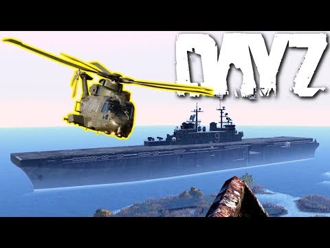 Landing A HELICOPTER On An Aircraft Carrier! A DayZ EXPANSION Adventure ...