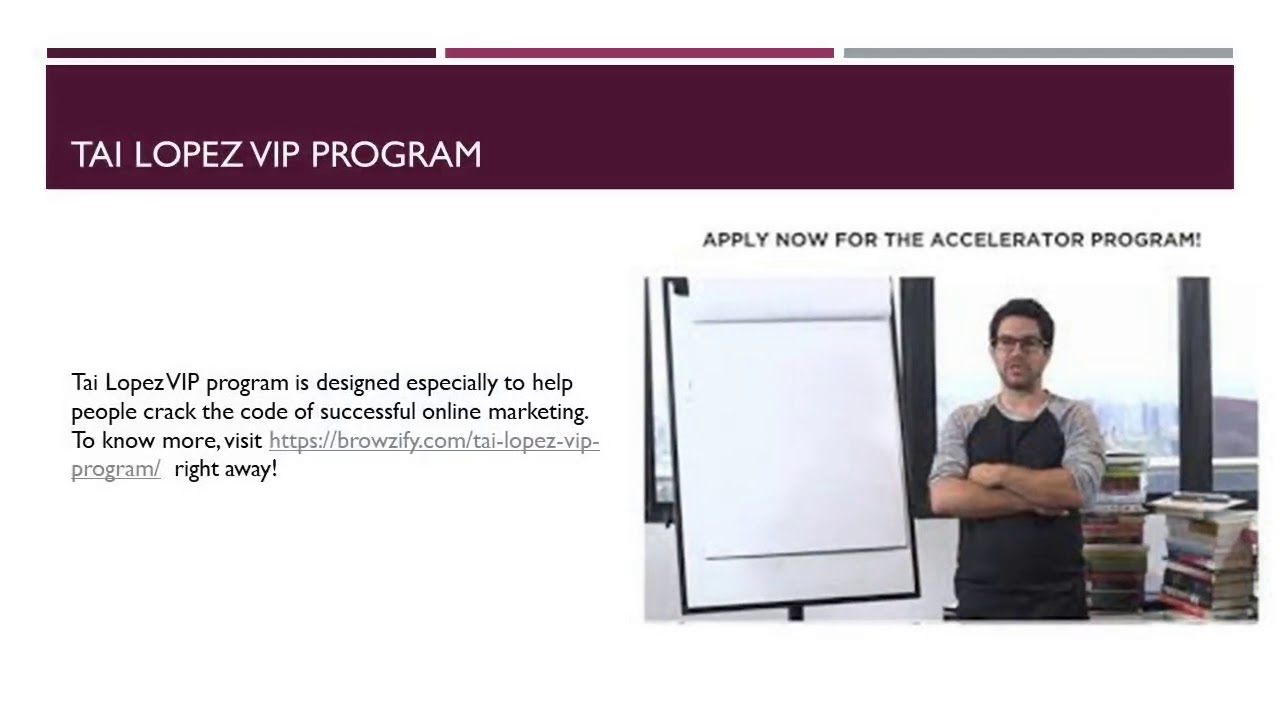 Tai Lopez VIP Program - Browzify.com - YouTube