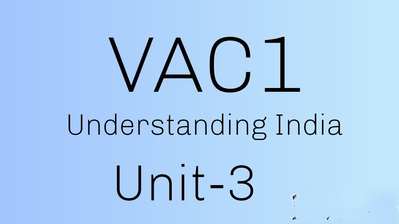 VAC1(Understanding India) 1st sem BA/Bcom/BSc #dibrugarhuniversity #nep2020 - YouTube