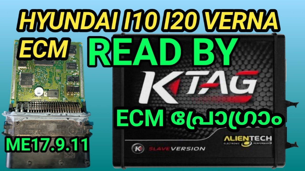 Hyundai i10 i20 verna ecm ecu TC1762 ME17.9.11 read and write by ktag # ...