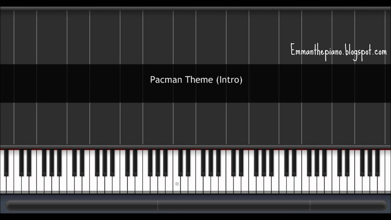 (How to Play) Pacman Theme (Intro) on Piano (100%) - YouTube