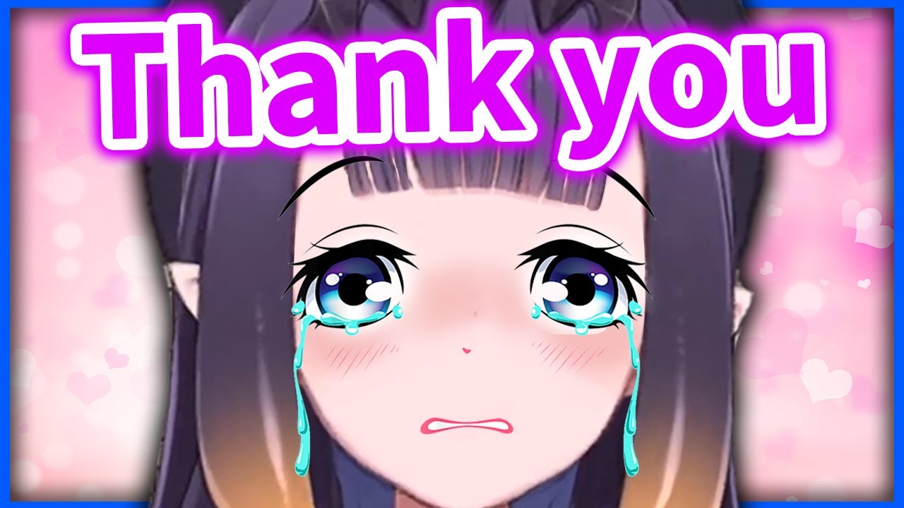 Ina can barely keep the Tears in when she started her Birthday stream ...