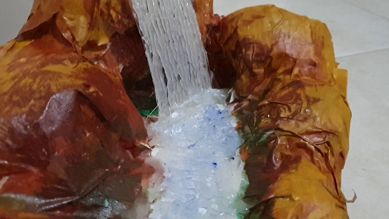 Home made artificial waterfall - YouTube