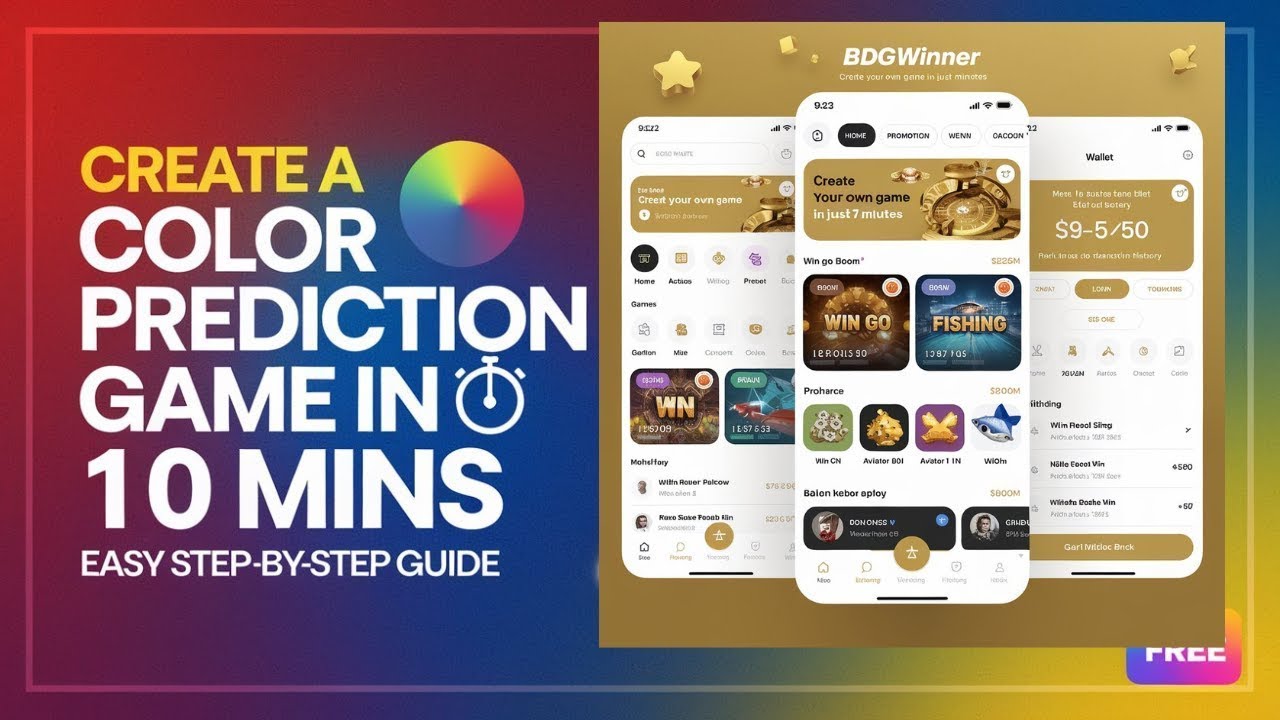 How to Make a Colour Prediction Game/App in Just 10 Minutes - Easy Step ...