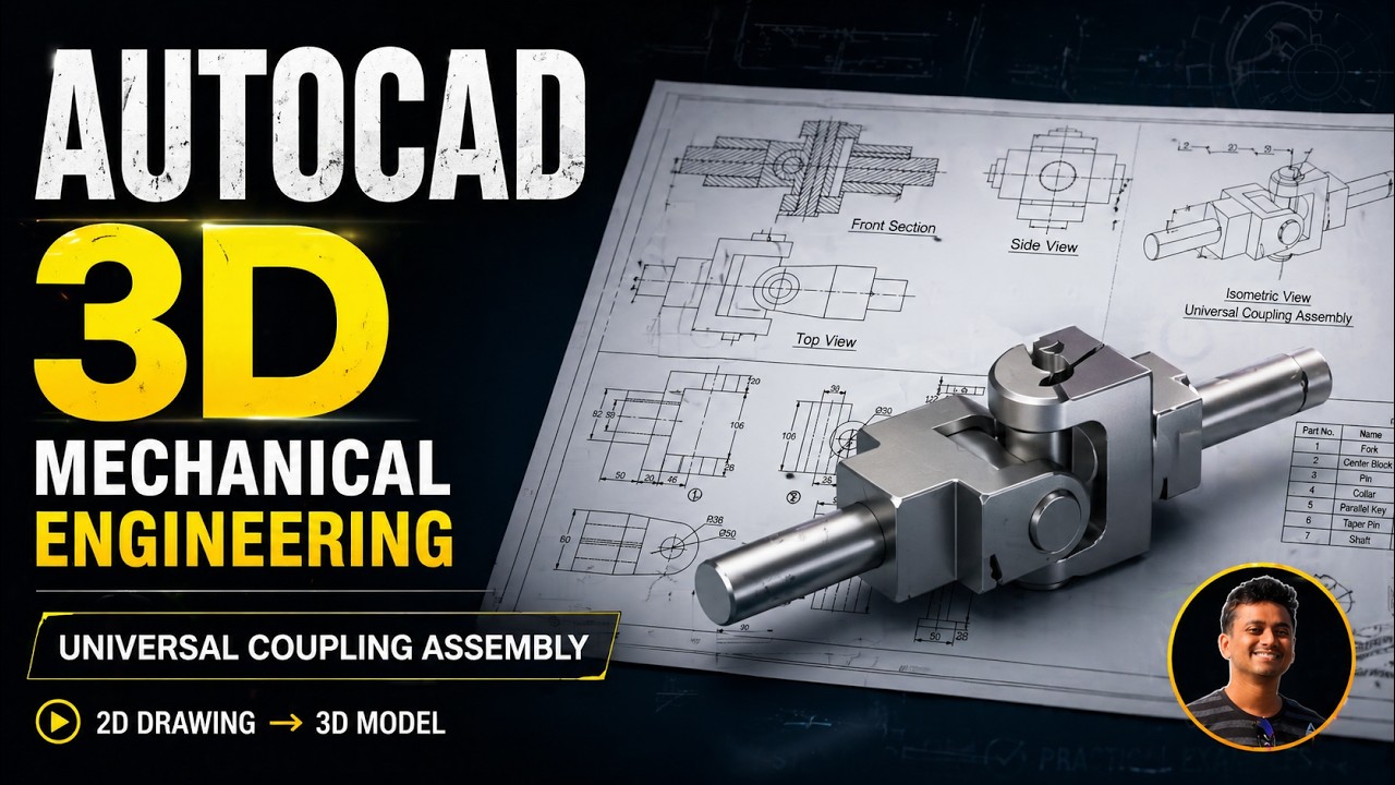 AutoCAD for Mechanical Engineering | AutoCAD 2026 2D & 3D Complete ...