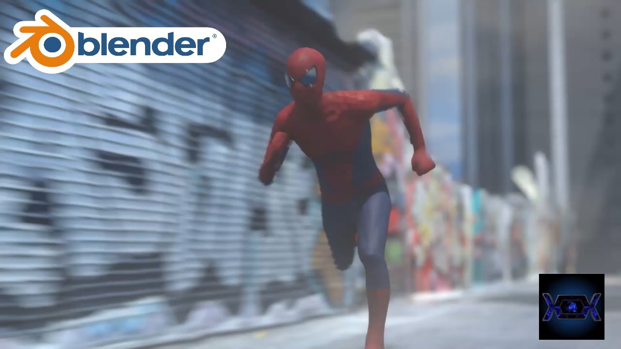 Spider man Running animation Workflow with Blender - YouTube