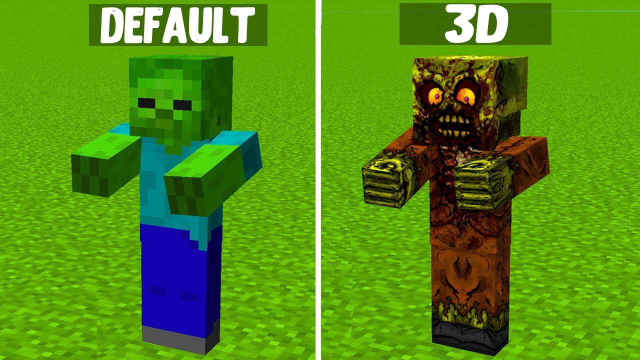 Default textures vs 3D textures - YouTube