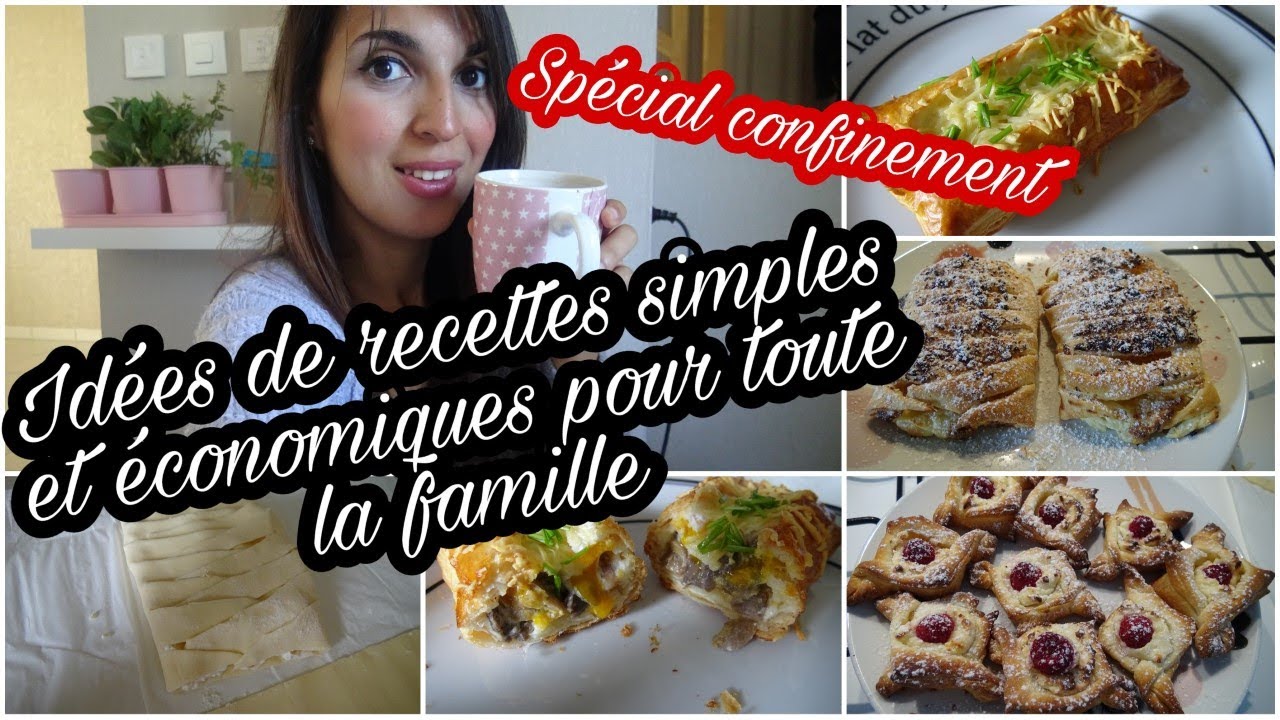 3 IDÉES DE RECETTES SIMPLES ET ECONOMIQUES POUR TOUTE LA FAMILLE ...