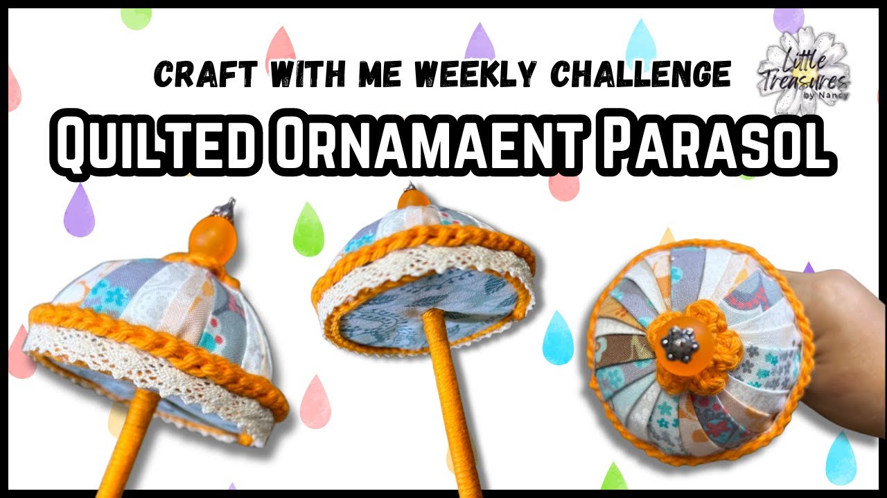 April Showers - Let's make some "quilted" parasols - YouTube