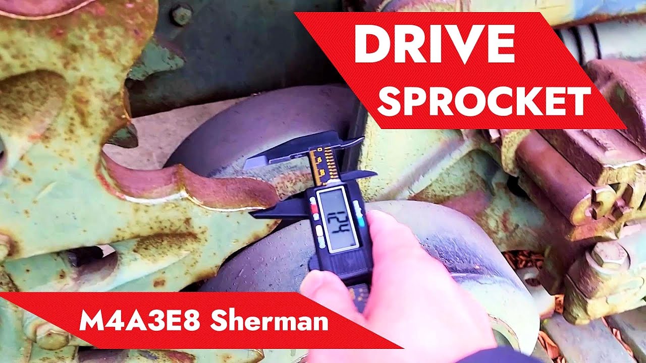 M4A3E8 EASY EIGHT SHERMAN TANK DRIVE SPROCKET THICKNESS - YouTube