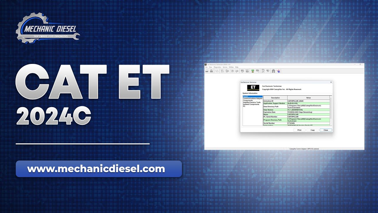 Exploration of CAT ET 2024C Software Features - YouTube