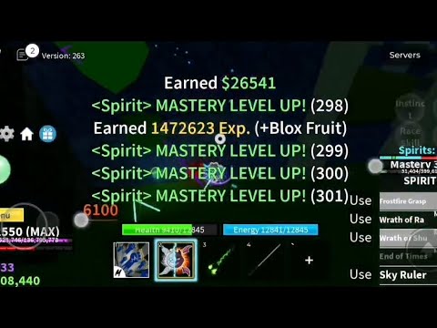 Mastery Up My Spirit ( Current Mastery 301 ) [ Blox Fruit ] - YouTube