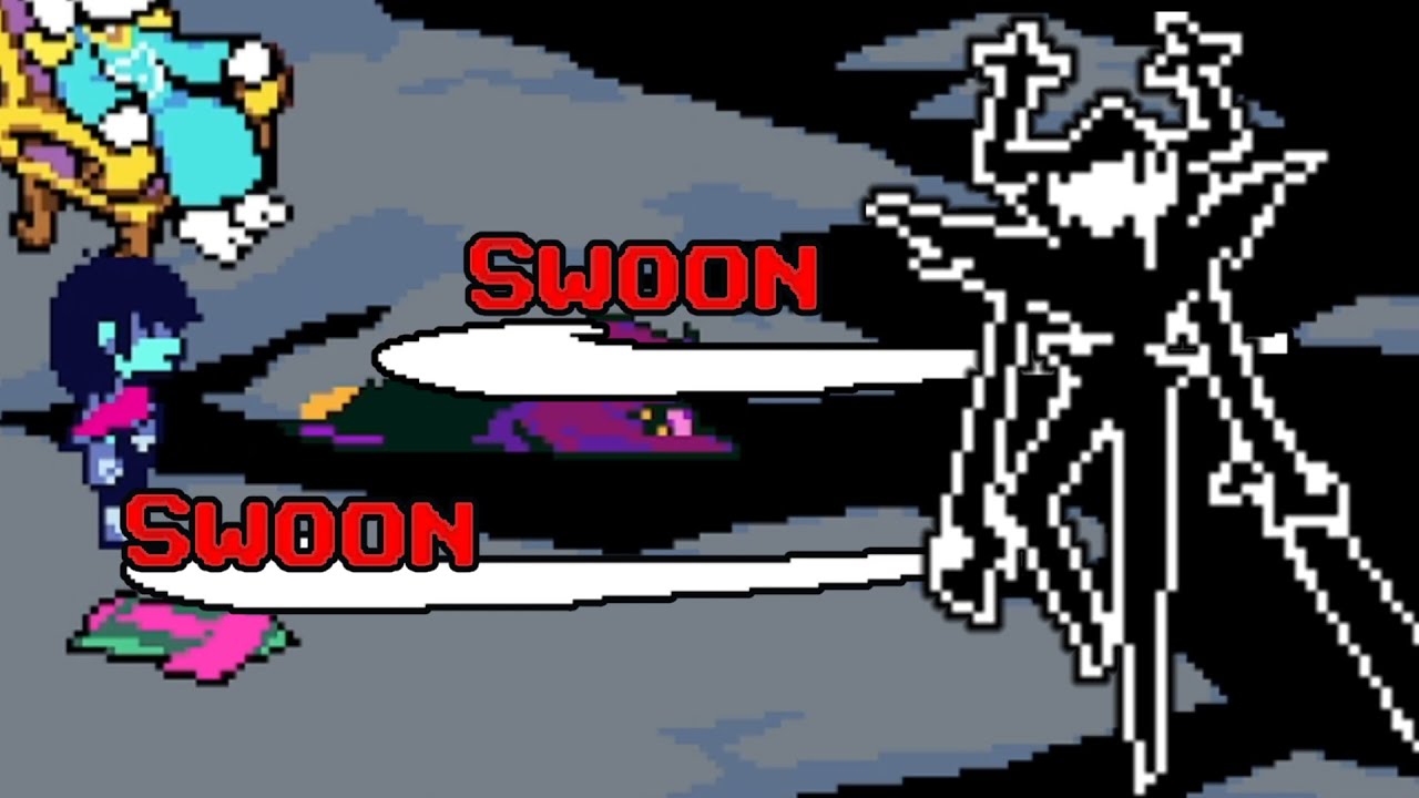 Deltarune Chapter 3 Roaring Knight Weird Route Fight - YouTube