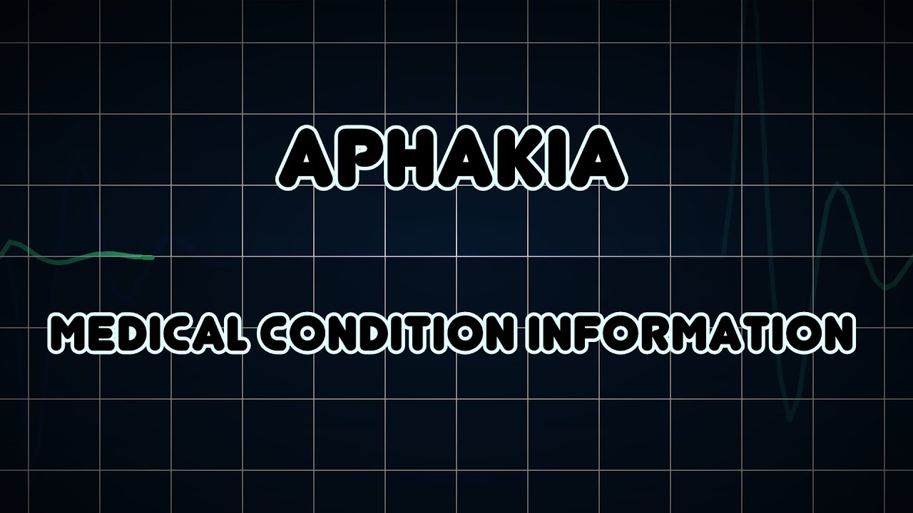 Aphakia (Medical Condition) - YouTube