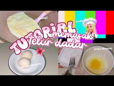tutorial memasak telur dadar by aulia 5B😻‼️ - YouTube