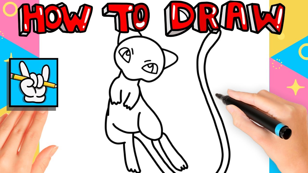 HOW TO DRAW MEW FROM POKEMON [2021] | STEP BY STEP DRAWING TUTORIAL ...