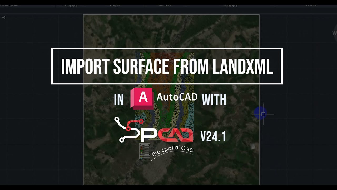 Import Surface from LandXML in AutoCAd with SPCAD - YouTube