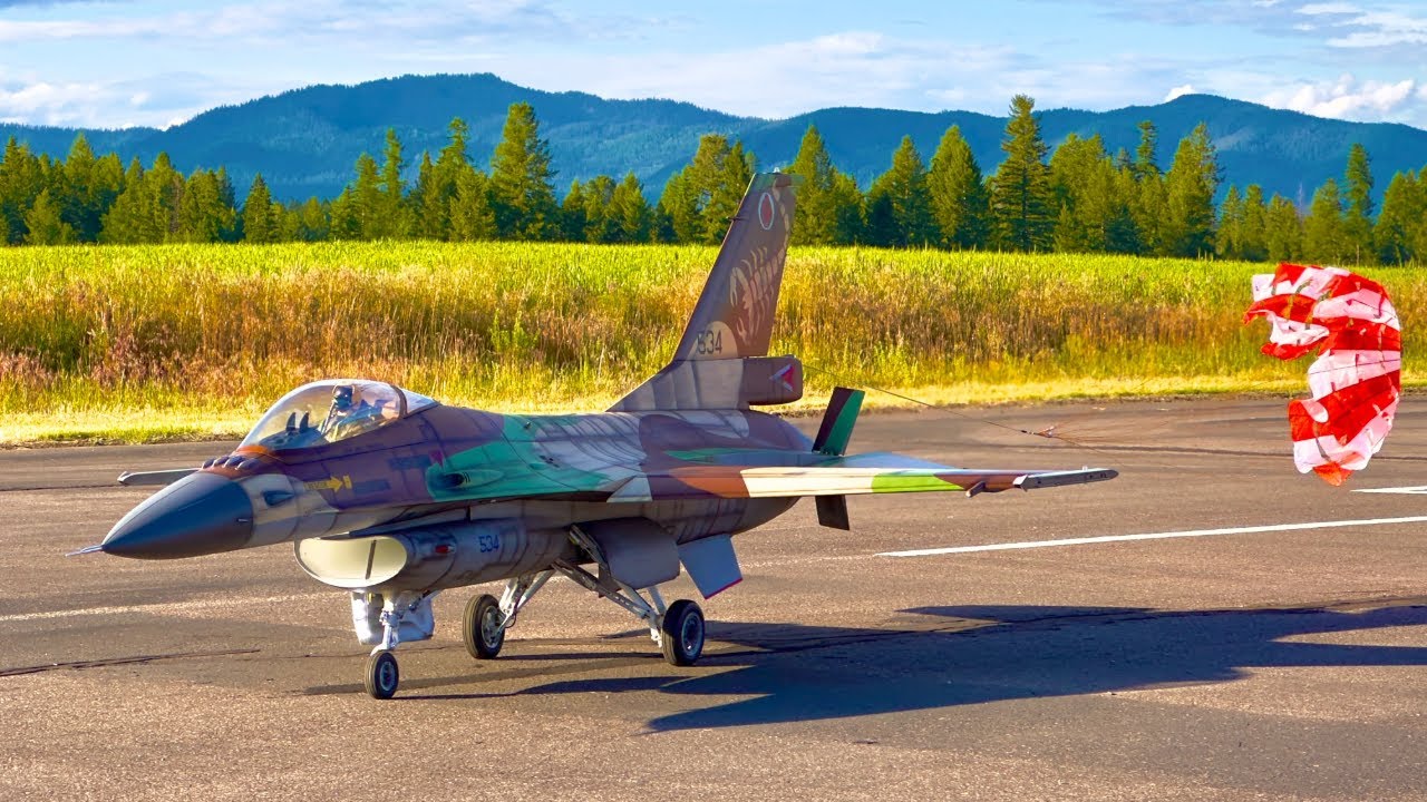 Flight of Power: F-16 RC Jet Breaks Barriers with a MEGA Engine ...