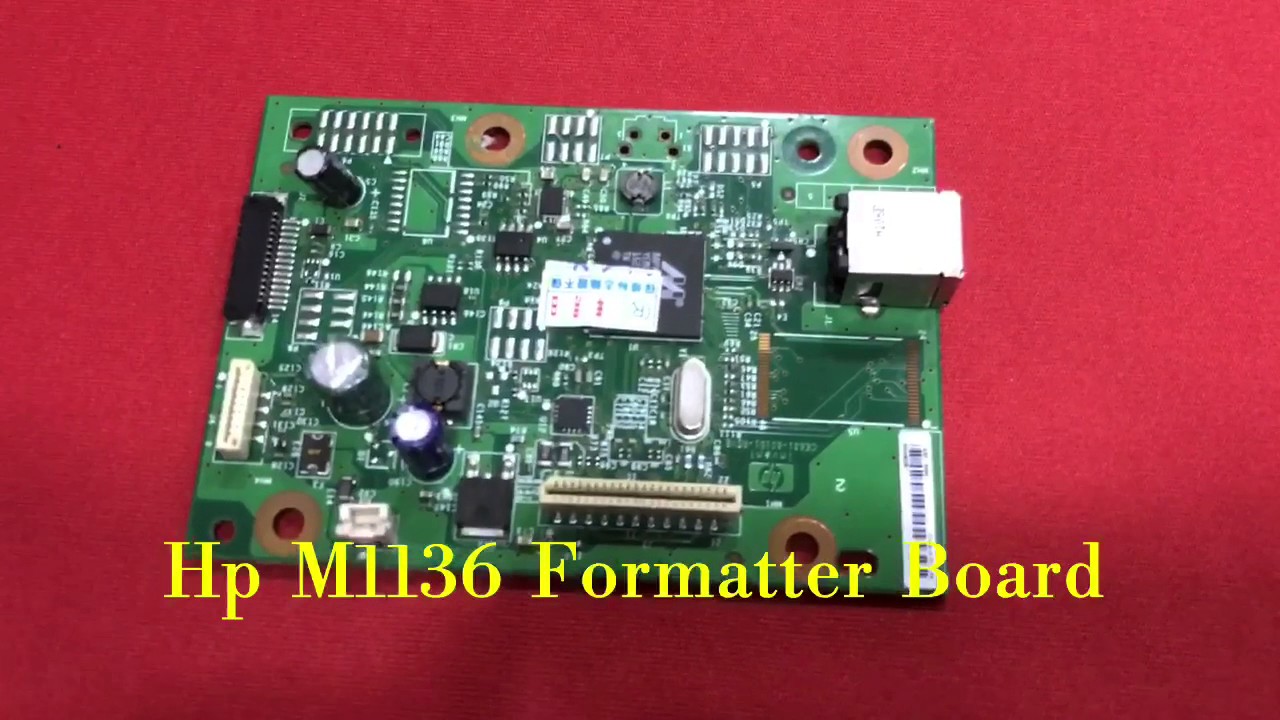 Hp M1136 Formatter Board (Logic) CE831-60001 9726889922 - YouTube