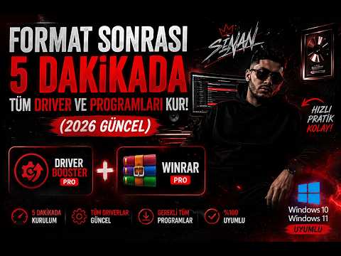 Format Sonrası 5 Dakikada Tüm Driver ve Programları Kur! (2026)