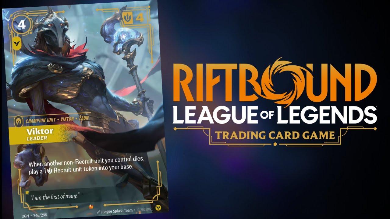 Riftbound TCG: Viktor Deckbuilding & Gameplay - YouTube