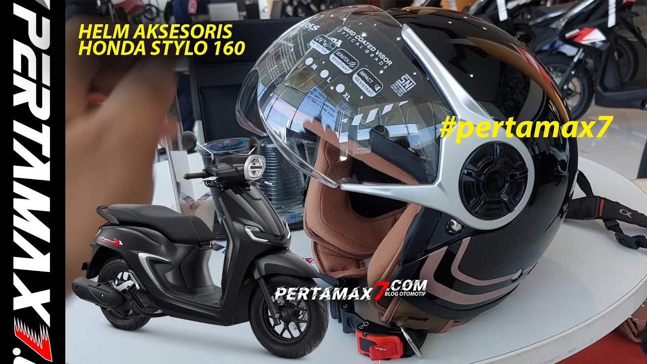 Helm Aksesoris Honda Stylo 160 Hitam Glossy Cargloss Fashion Helmet 🛵 # ...