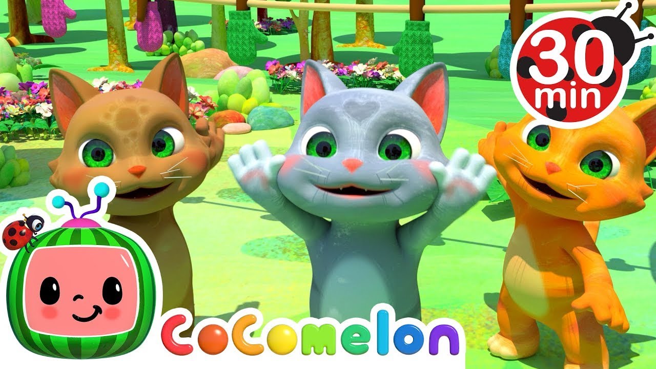 Three Little Kittens and More! | CoComelon Furry Friends | Animals for ...